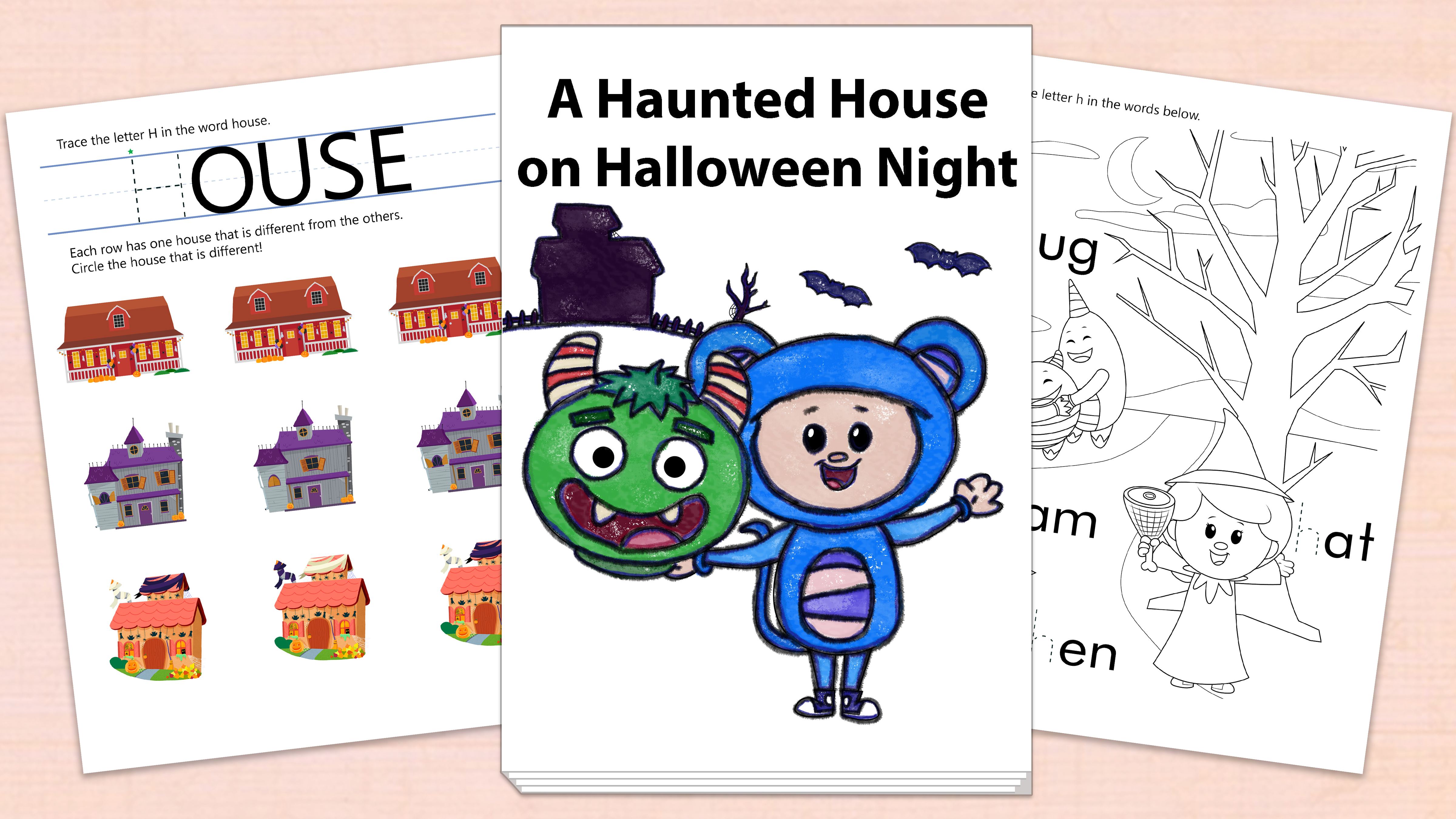 A Haunted House on Halloween Night - Printables - Mother Goose Club