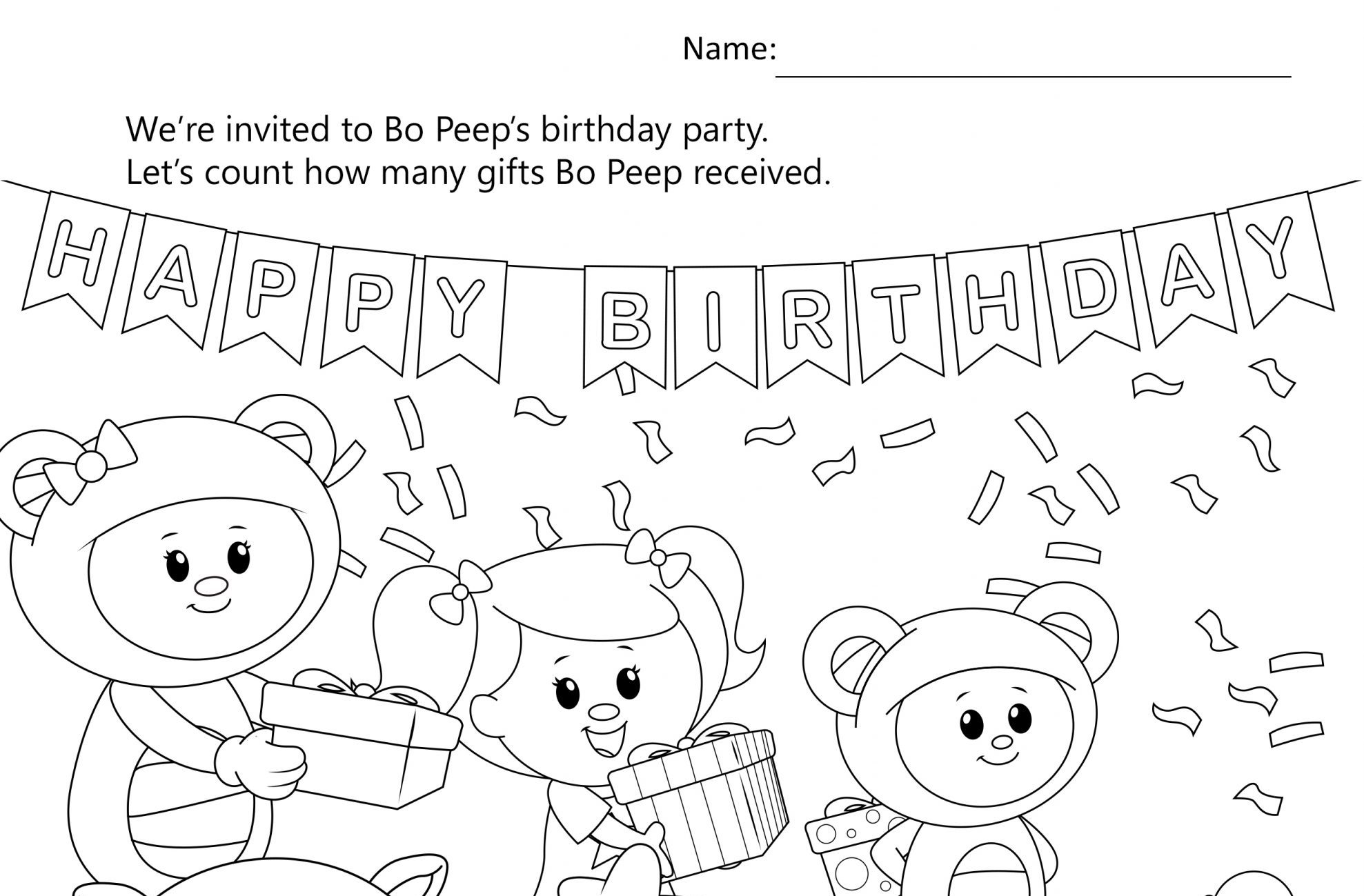 Happy Birthday to You - Math 2 - Mother Goose Club