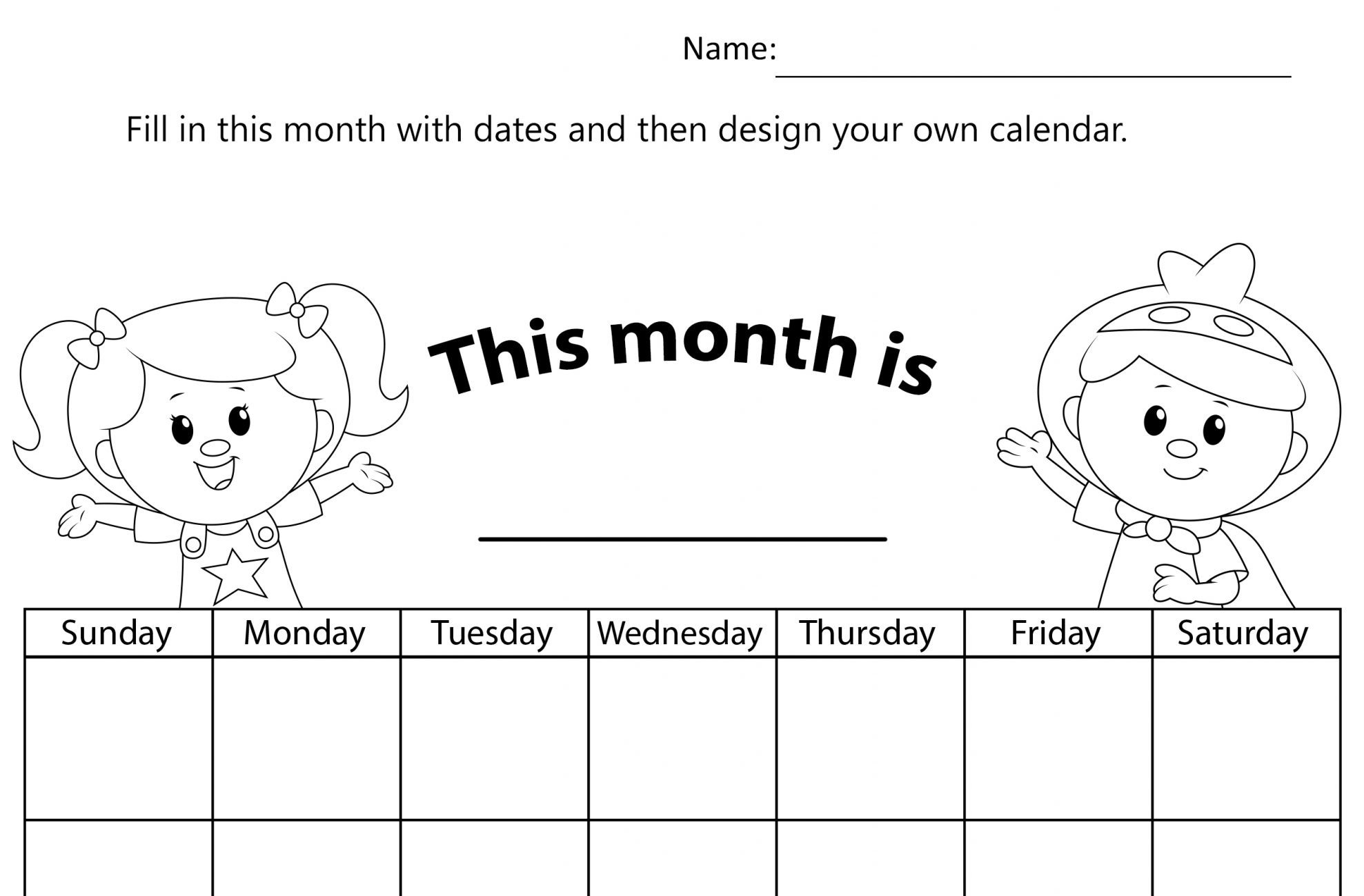 Twelve Months in a Year - Activity 2 - Mother Goose Club