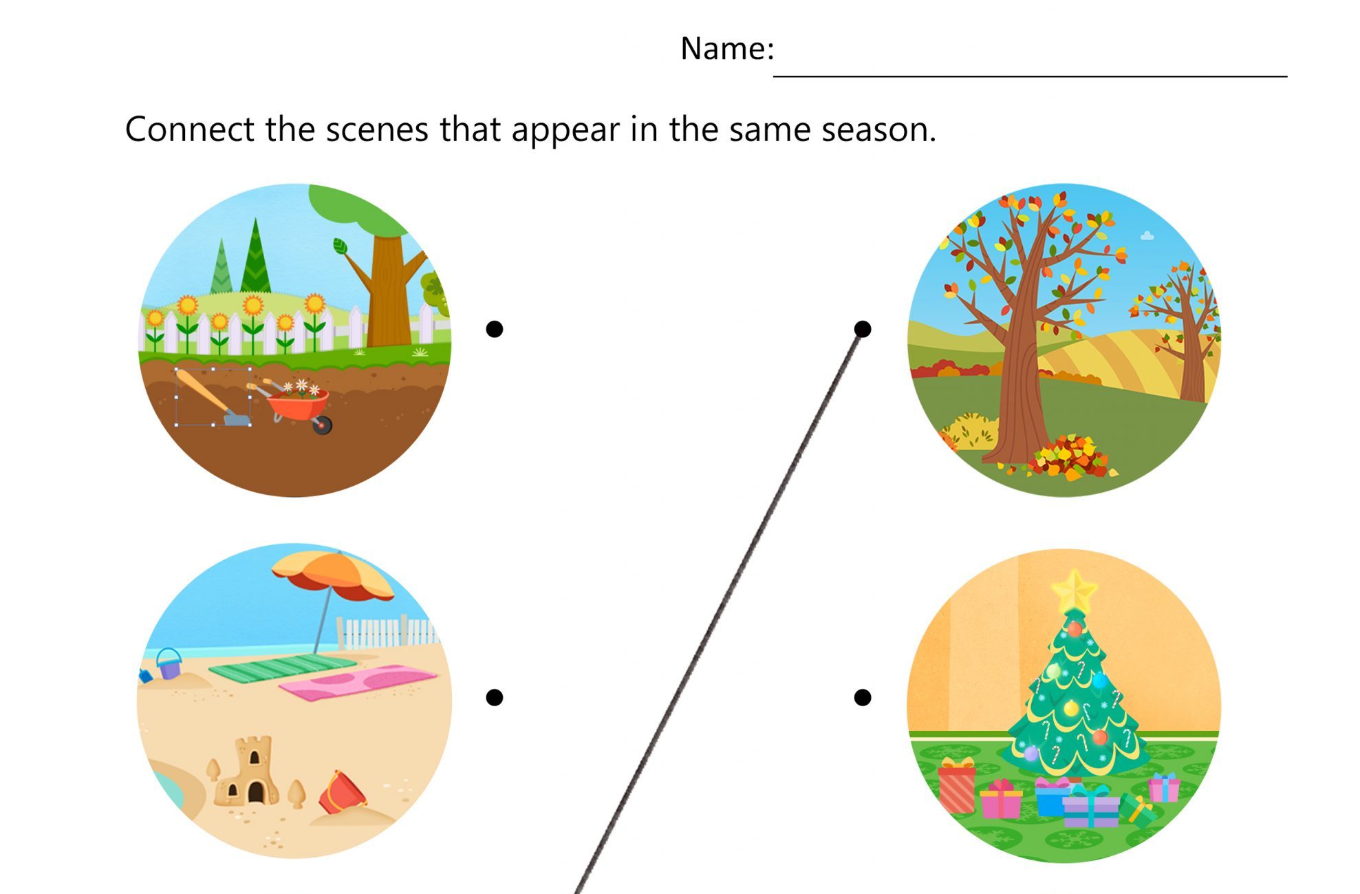 Winter, Spring, Summer and Fall - Activity 2 - Mother Goose Club